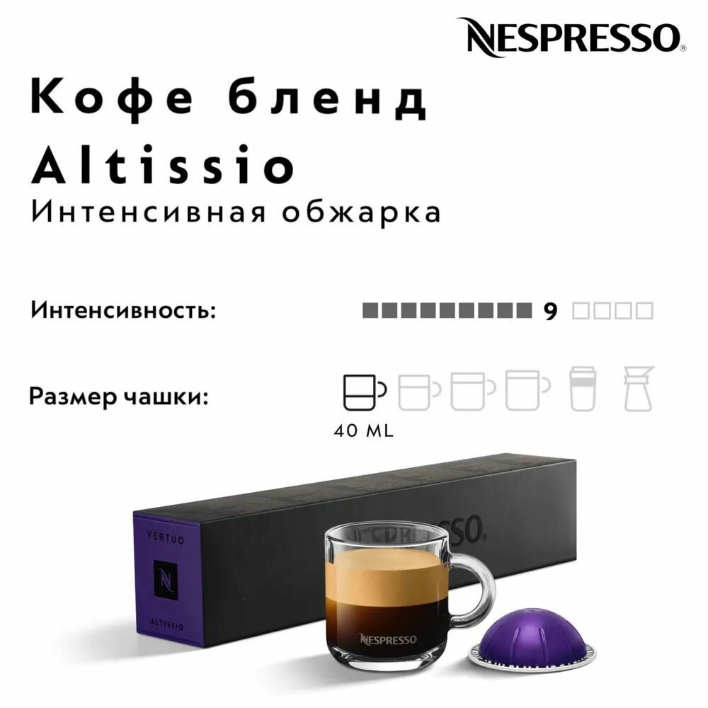 Капсулы в капсулах Nespresso Vertuo Altissio