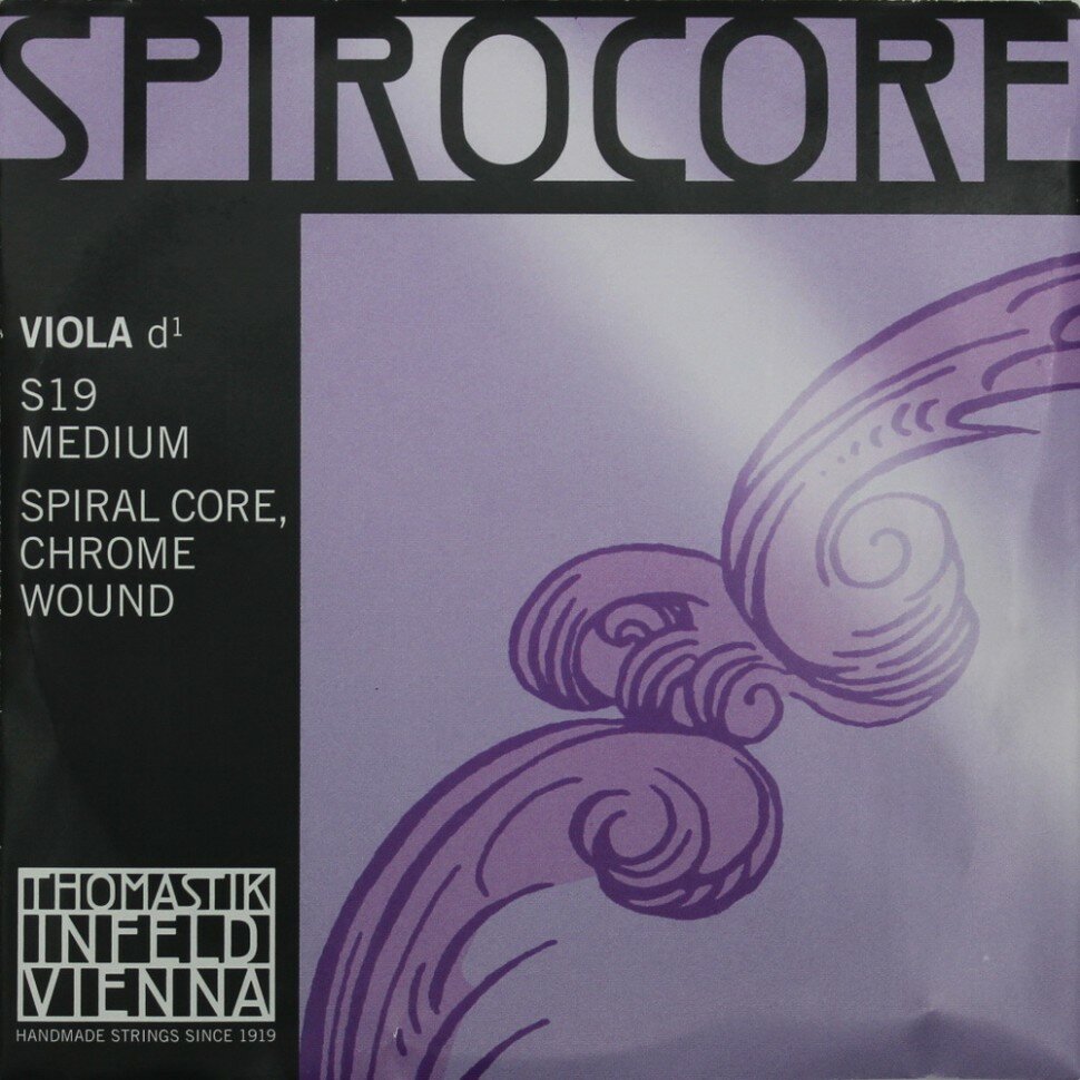 Струна альтовая S19 D(РЕ) Spirocore среднего натяжения, Thomastik