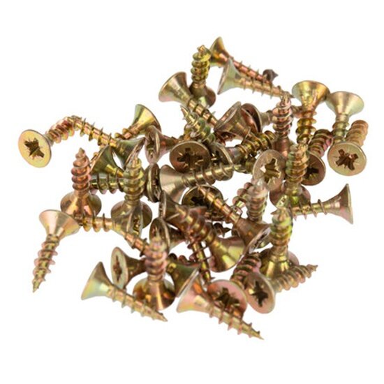 Саморез универсальный Kranz 4х16, желтый цинк, 200 шт.