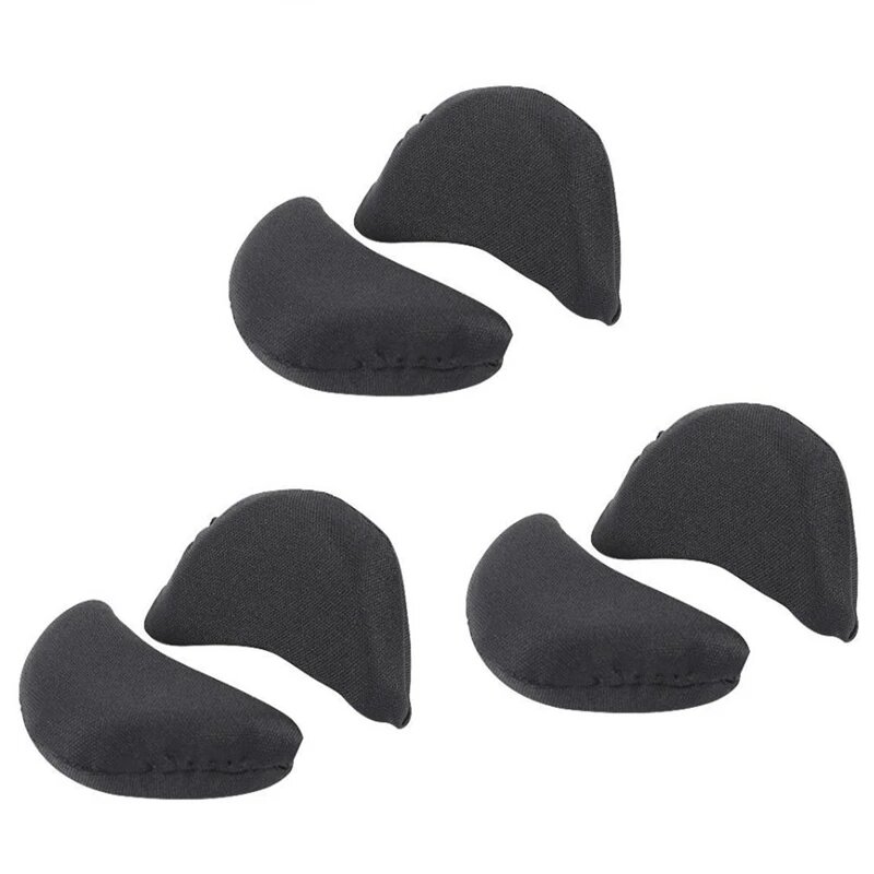 6 шт, губчатые подушечки для передней части стопы, женские регулируемые уменьшающие Черный, черный