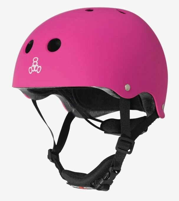 Шлем детский Triple 8 Lil 8 Dual Certified Helmet w/ EPS Neon Pink Rubber