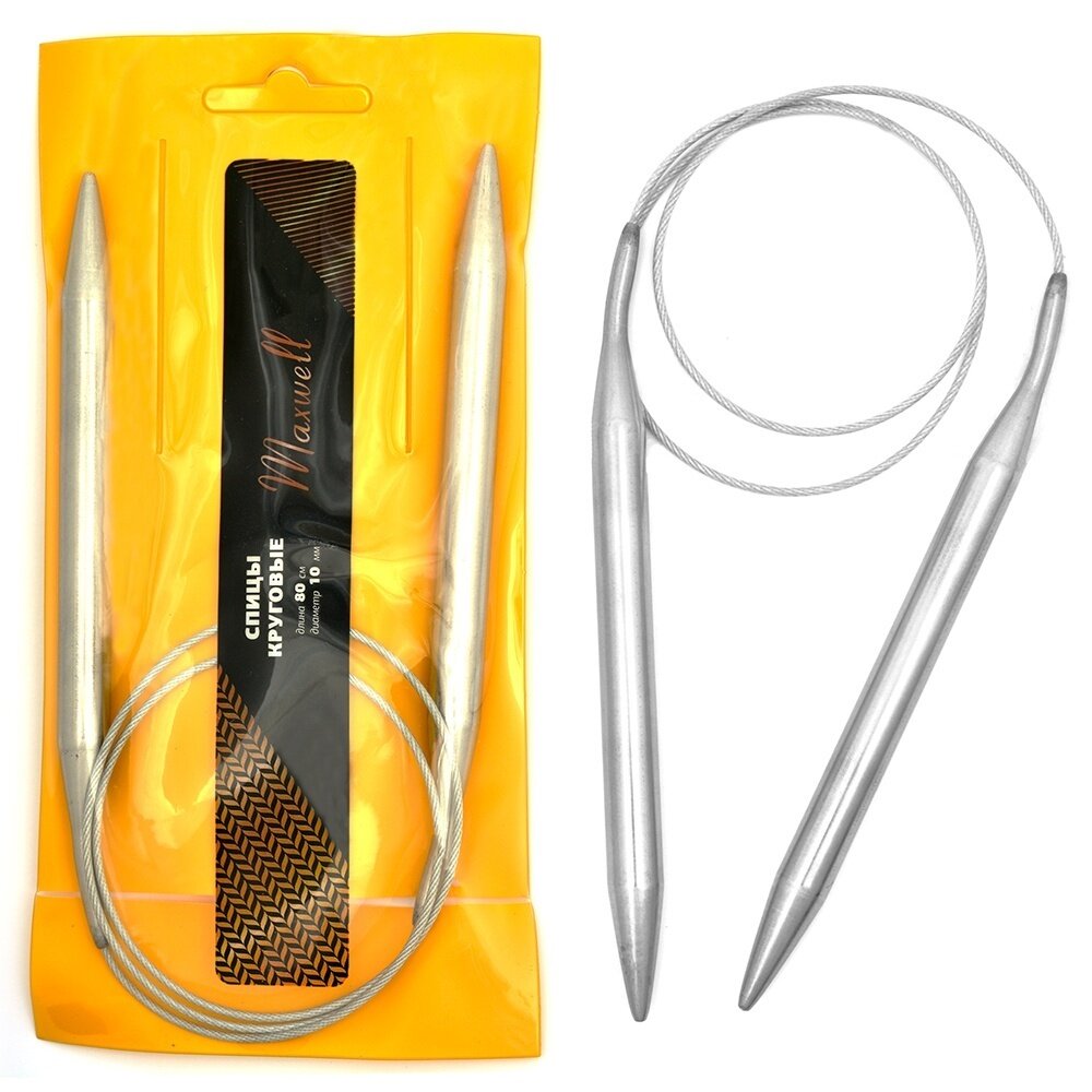 Спицы круговые Maxwell Gold, металл, 10,0 мм, 80 см (MAXW.80-100)