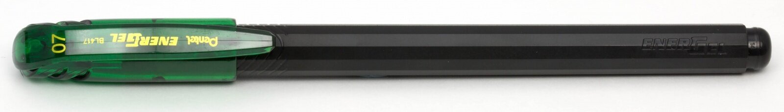 Ручка гелевая Pentel Energel черный корпус 0,7 мм, 12 шт, зеленый стержень