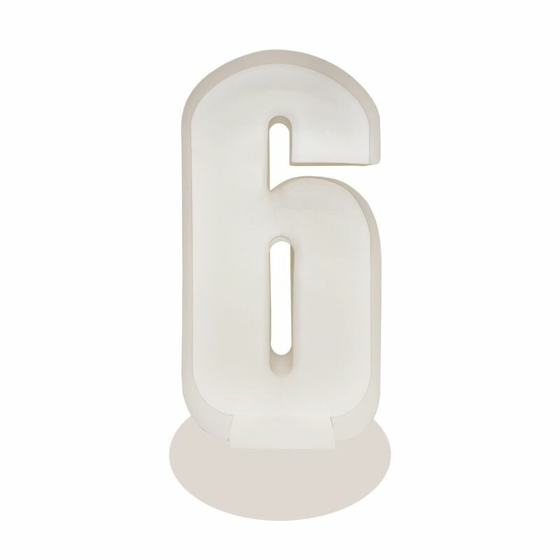 Каркас для аэромозаики Веселый праздник Цифра "6", 100х46 см