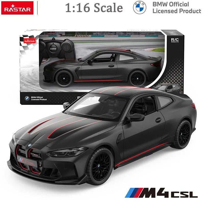 Машинка RASTAR BMW M4 CSL 1:16 Scale Official Licensed Product Черный