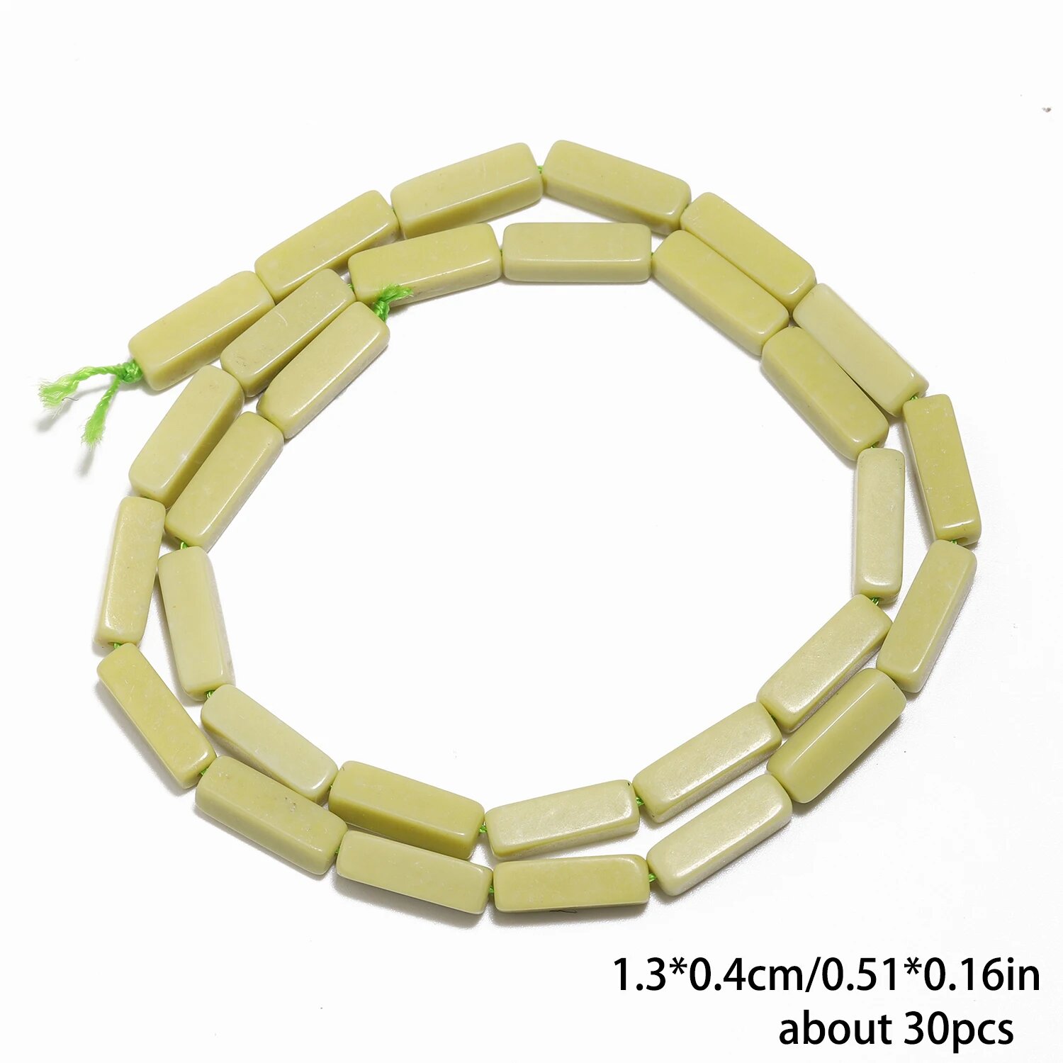 Бусины TANANTA Амазонит Агат Яшма 13x4 мм lemon jade