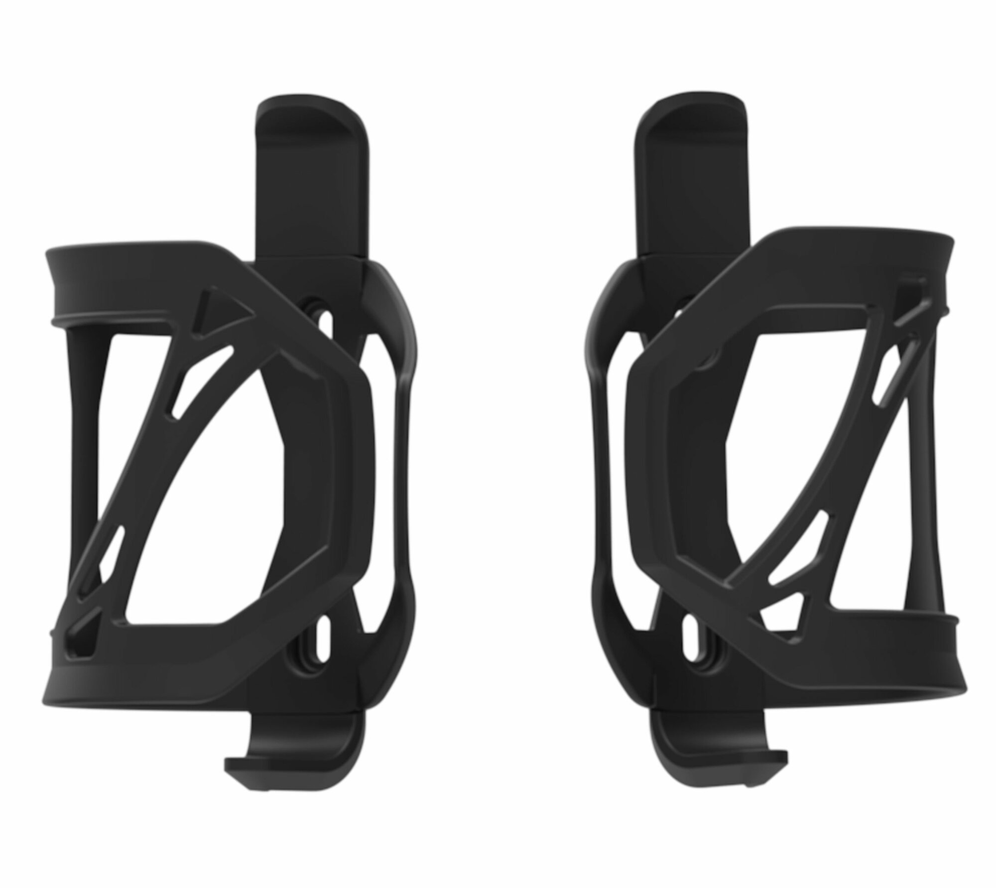 Флягодержатель велосипедный пластиковый боковой, универсальное крепление на правую или левую сторону HORST черный