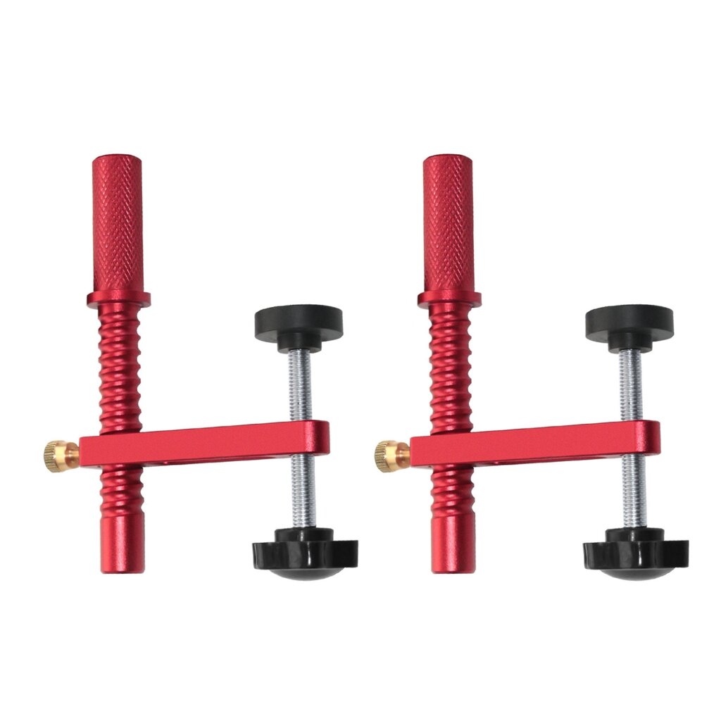 Алюминиевые зажимы для собак, быстродействующие, зажимы с отверстиями 19 мм/20 мм для столярного рабочего стола, аксессуары для верстака