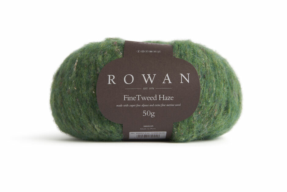 Fine Tweed Haze /Файн Твид Хэйз/ пряжа Rowan, 9802245 (004, veld (пастбище), зеленый)