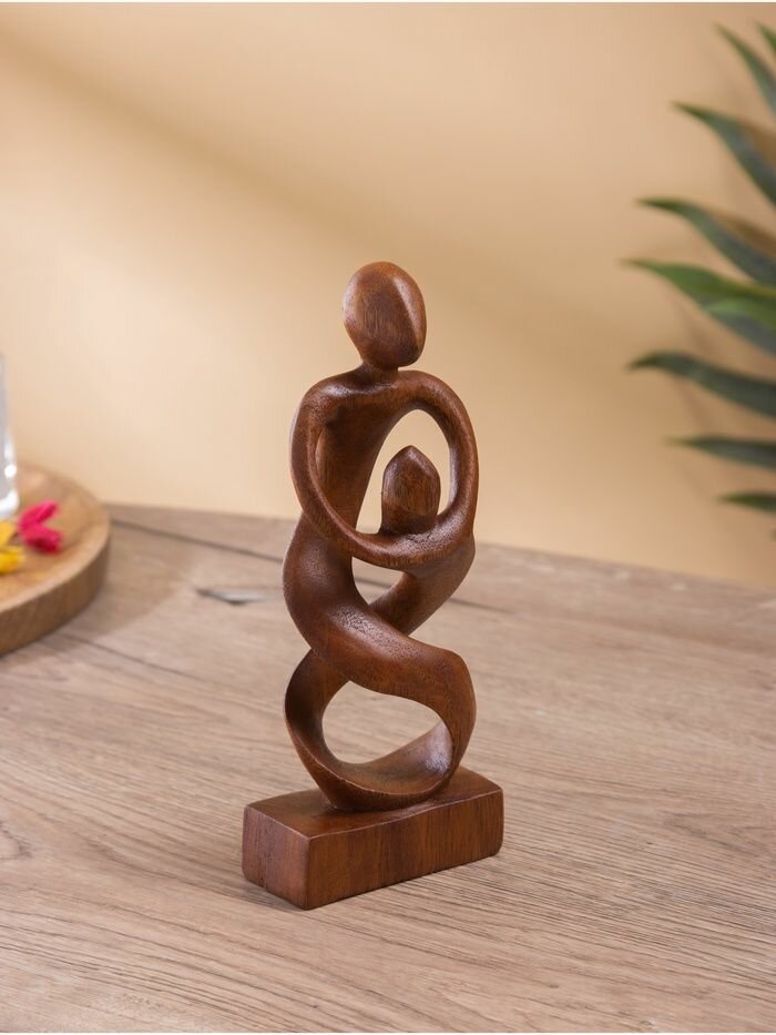 Фигурка Семья , 9 4 20 см, дерево суар