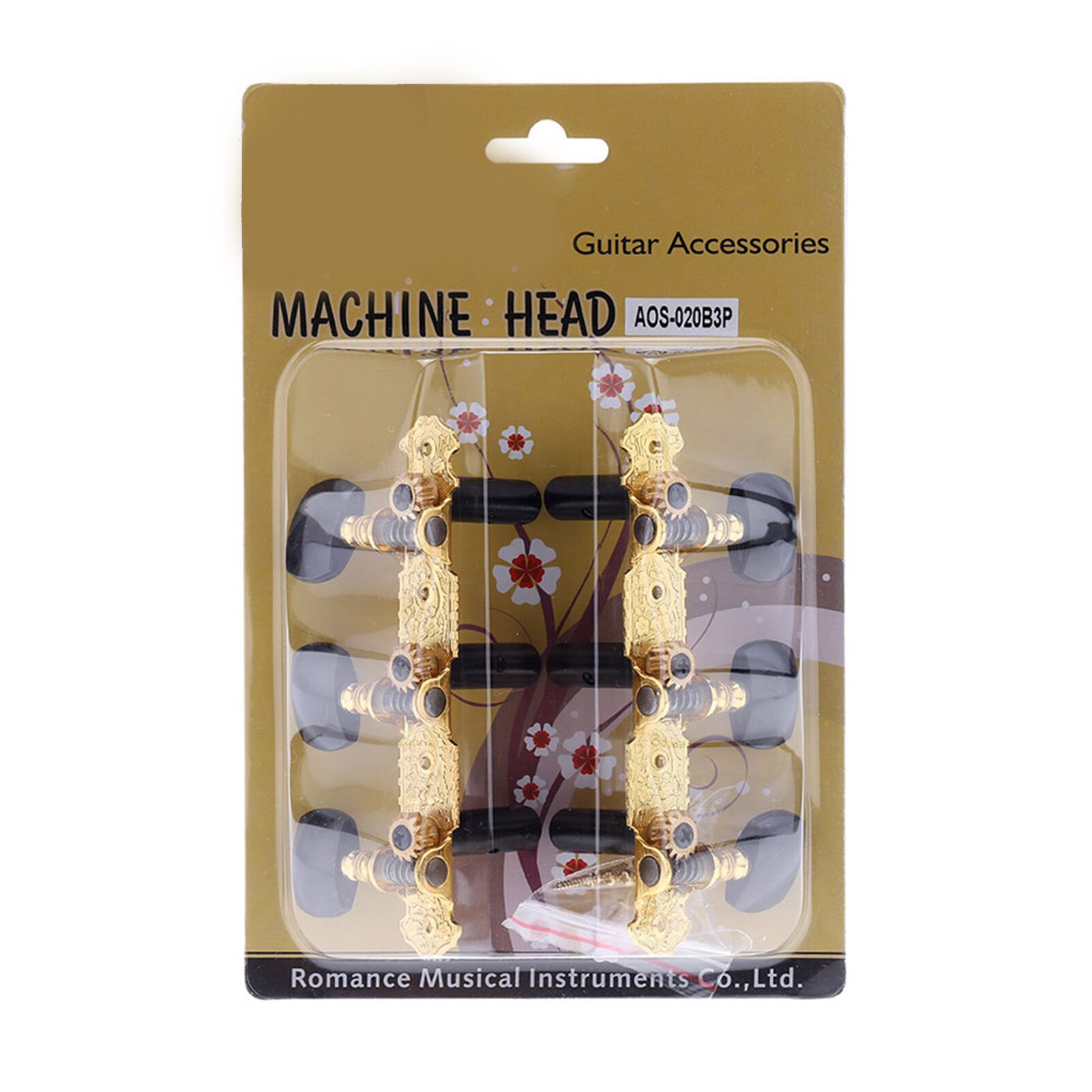 Alice AOS-020B3P 1 Pair Gold-Plated 3 Machine Head Classical Guitar String Tuning Keys Pegs