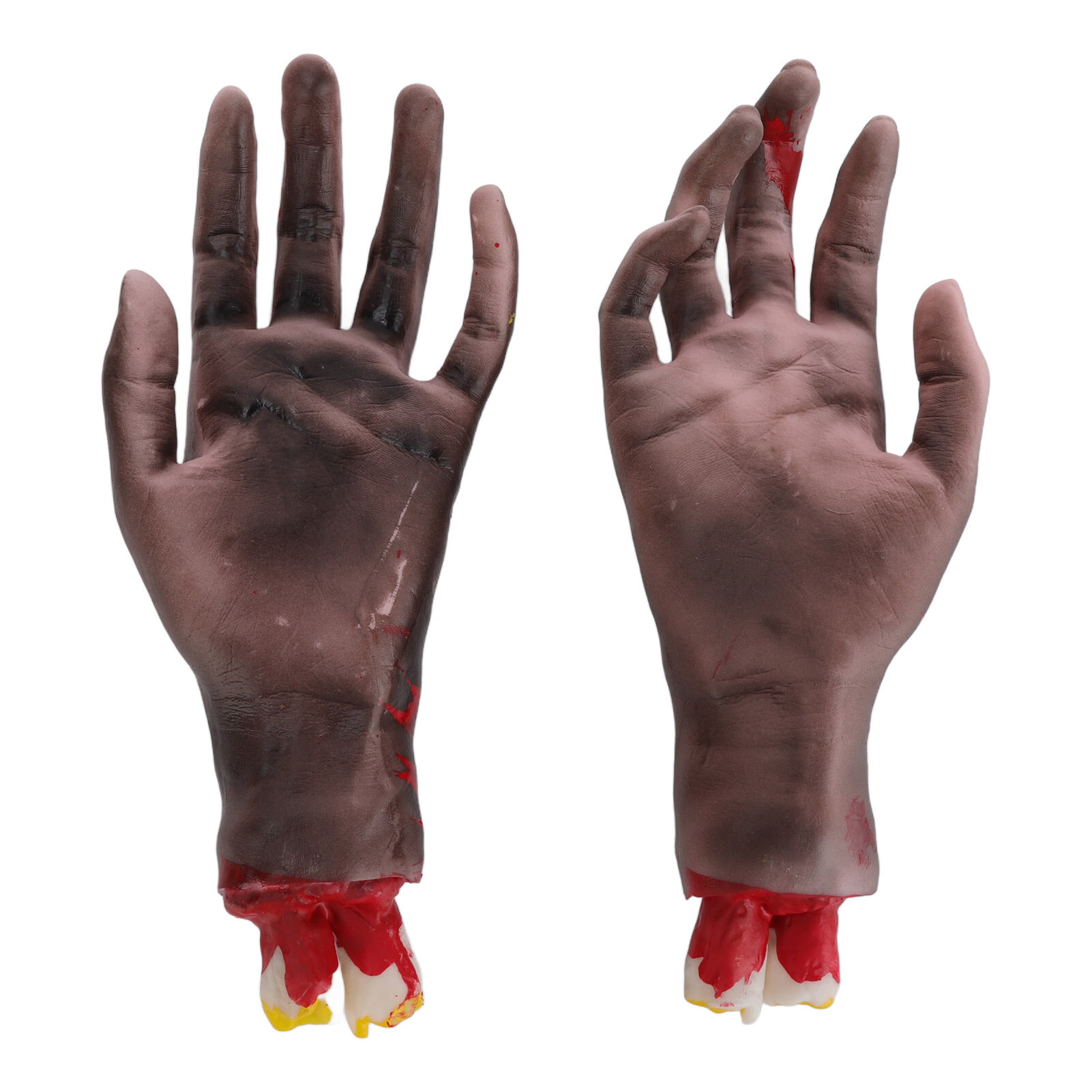 2 искусственные отрубленные руки, реалистичное исполнение, реквизит для Хэллоуина, украшение для косплея, сценический реквизит, реквизит для вечеринки на Хэллоуин.