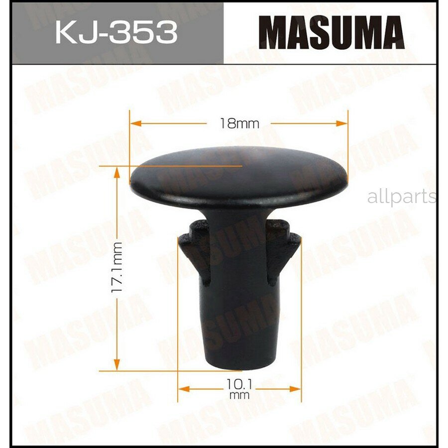 MASUMA KJ353 клипса!\ Toyota 4Runner/RAV4/Corolla/Picnic/Previa/Carina 90>