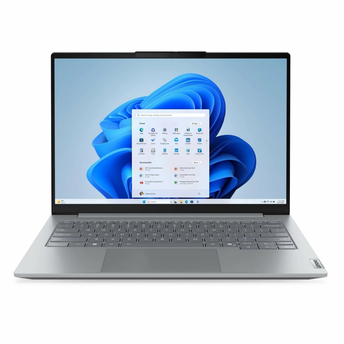 Ноутбук Lenovo ThinkBook 14 Gen 8 IRL 14" IPS, Core 7 240H, 16GB, 512GB SSD, Intel UHD, Без ОС, серый (21SG002EUE)