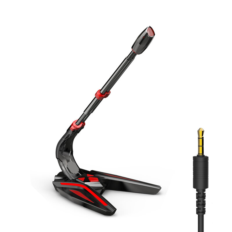 PopuPine компьютерный игровой микрофон USB 3,5 мм студийный речевой микрофон всенаправленный проводной для настольного ПК Запись разговора