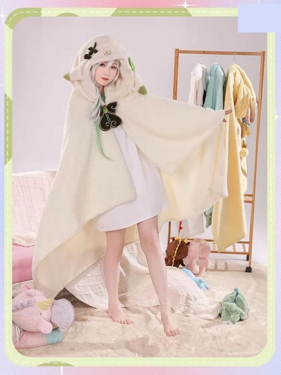 Плед-пончо , Хлопок, 105 см х 160 см