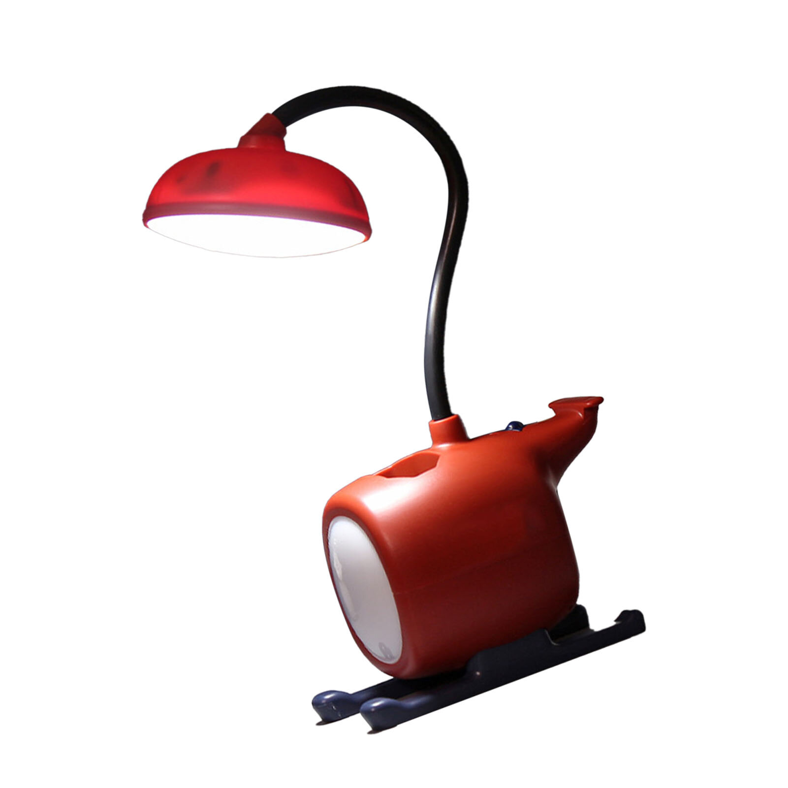 Светодиодная настольная лампа в форме самолета, складная, для ухода за глазами, красная