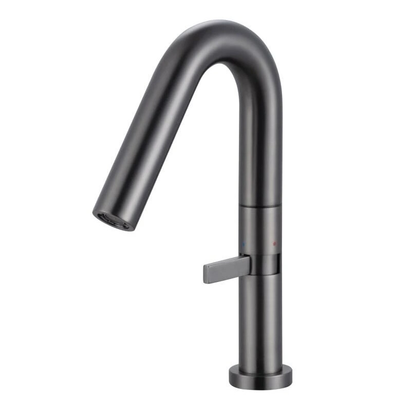 Cмеситель для раковины Knotlor SS-30/GM, оружейная сталь