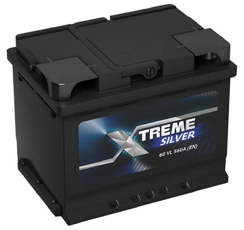 Аккумулятор автомобильный Xtreme Silver PS 60 А/ч 560 А обр. пол. Евро авто (242x175x190) L2.0