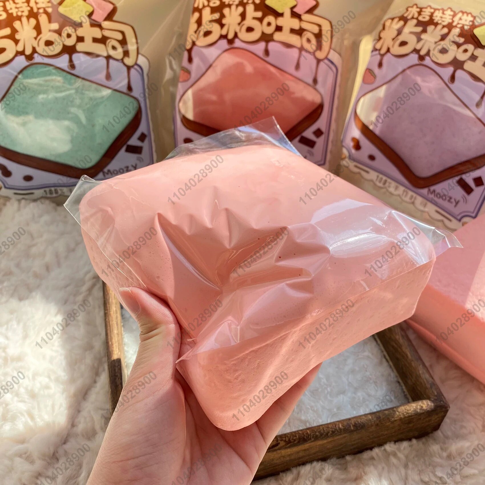 Большой белый квадратный рисовый торт Squishy Strawberry rice cake