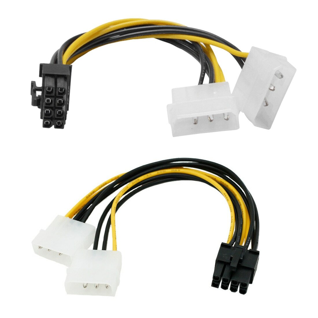 6-дюймовый 2 x Molex 4-контактный на 8-контактный PCI Express видеокарта Pci-e ATX блок питания преобразователь кабель -