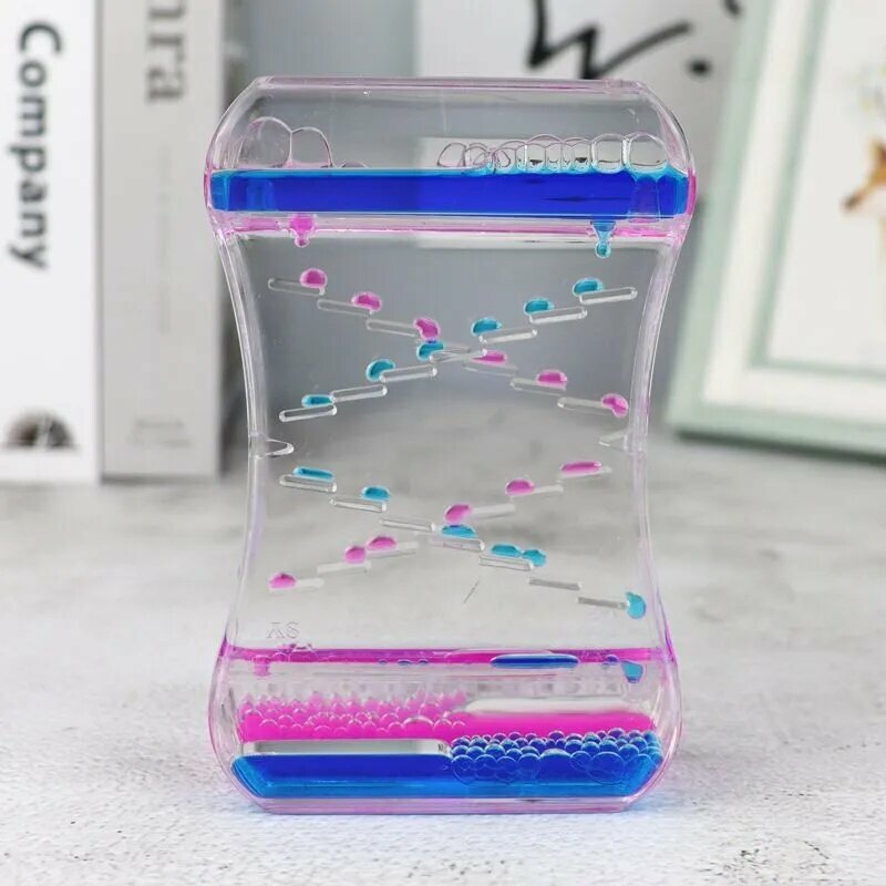 Жидкие часы антистресс, успокаивающий релаксант, Гелевые песочные часы, Антистресс с Волной в Жидкости