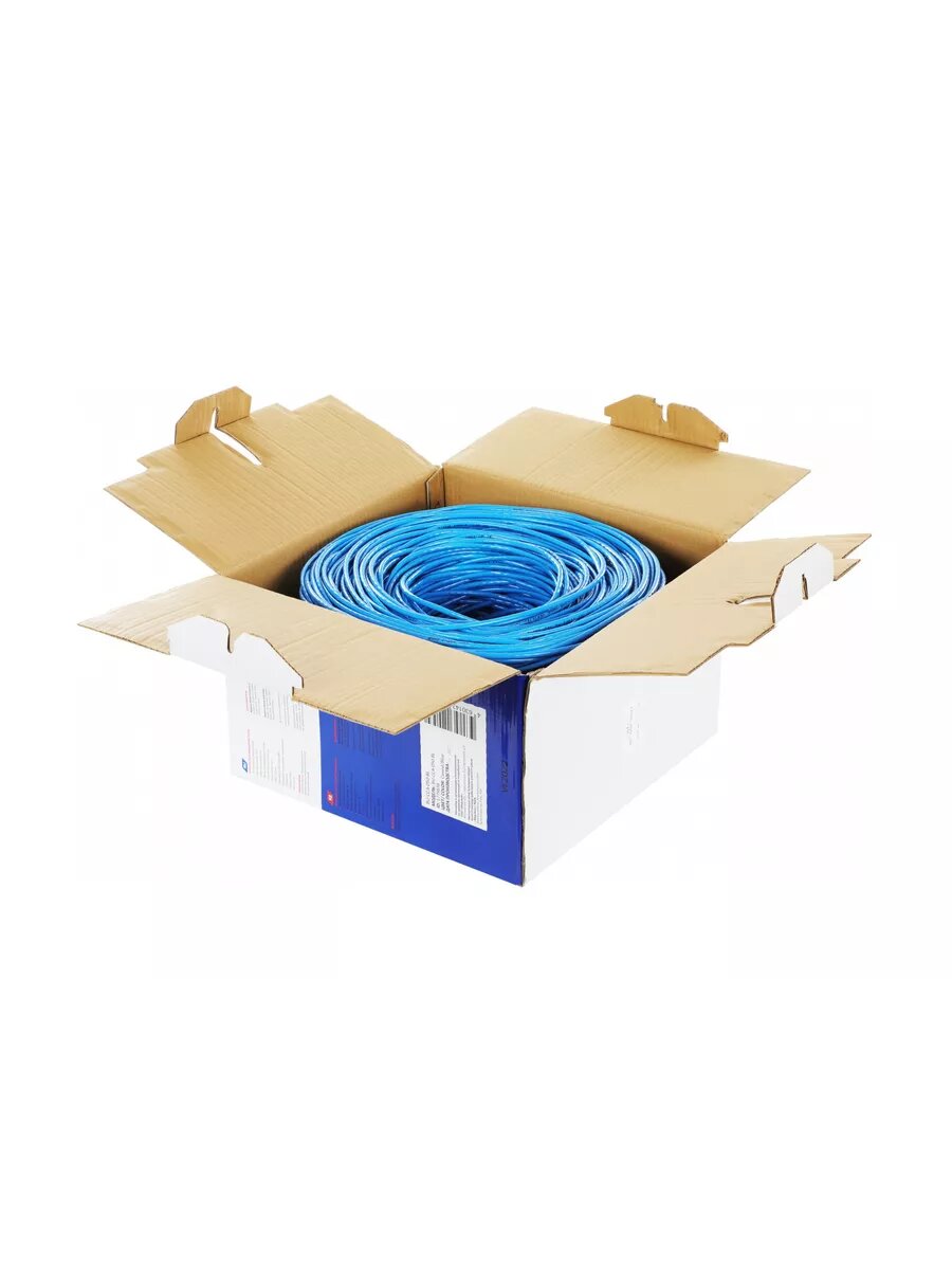 Кабель сетевой BU-CCA-050-BL UTP 4 пары 0.50мм 305м синий