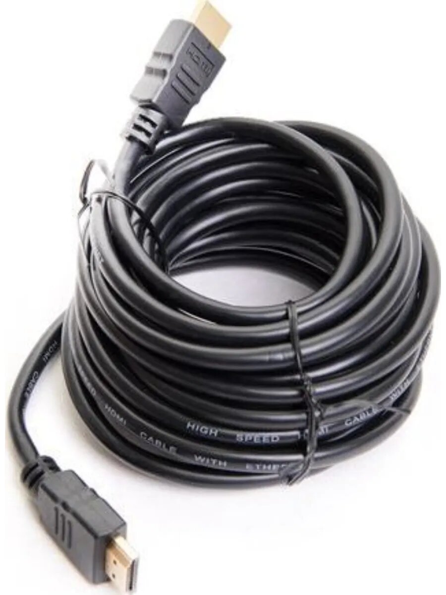 Кабель HDMI сигнал HDMI-HDMI, 5,0 м Черный