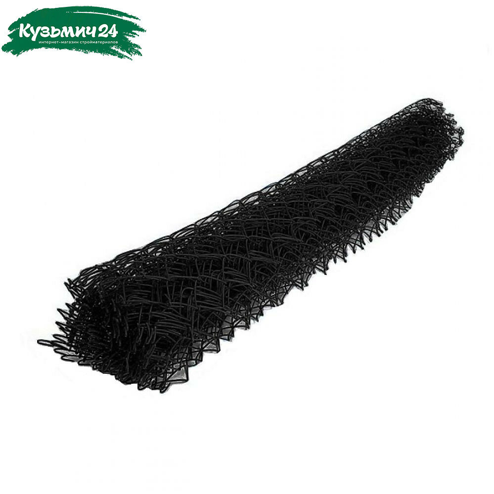Сетка рабица 1000 мм, 24x24 мм, 10 м черная, 1 уп.
