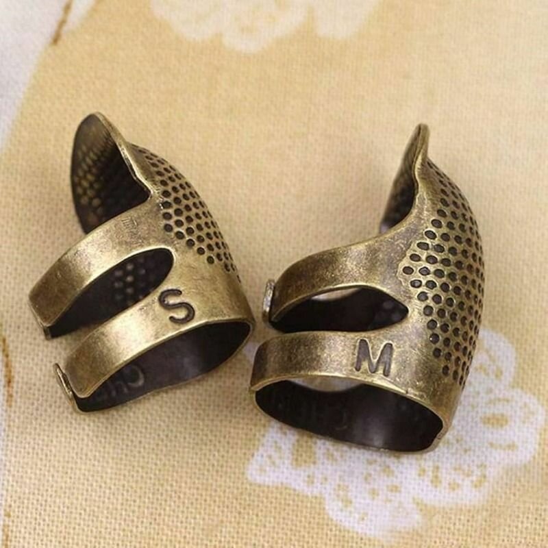 Выдвижной наперсток для длинных ногтей, размеры S и M, бронза