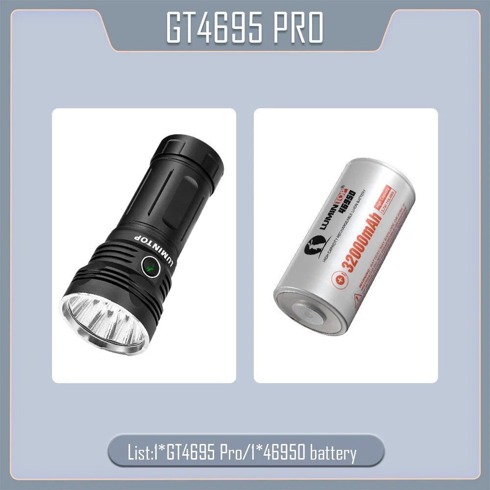 LUMINTOP GT4695 Pro, черный фонарь 46950