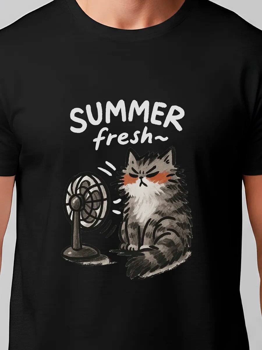 Футболка PRINTSHOT, 1 шт., размер XS, черный