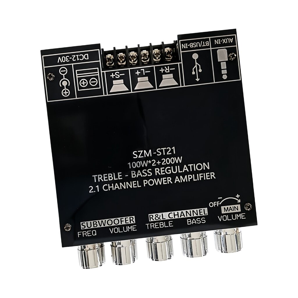 100 Втx2 + 200 Вт Bluetooth-совместимый 2,1-канальный цифровой усилитель звука, плата TPA3221, модуль усилителя мощности с чипом