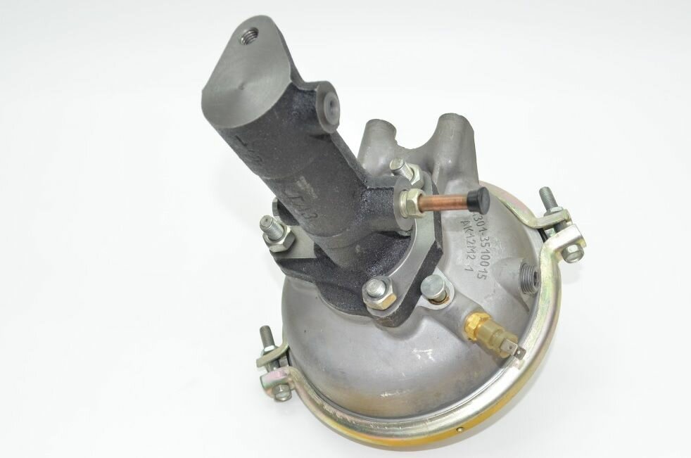Усилитель тормозов вакуумный подходит для ГАЗ-3309, 33104 с АБС Евро-3, пневматический в сборе с ГТЦ. PRAVT