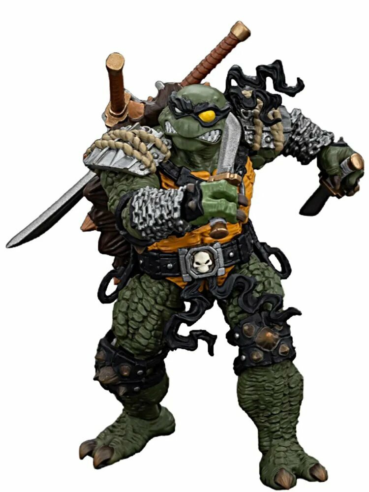 Подвижная фигурка JOYTOY TMNT 1/18 TMNT-Slash Подарочные модели