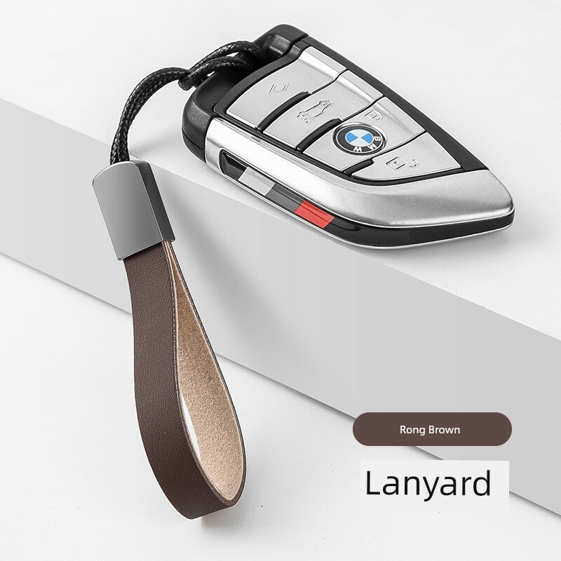 Автомобильный брелок-лента каштанового коричневого цвета, противоугонный для машин, практичный держатель ключей для