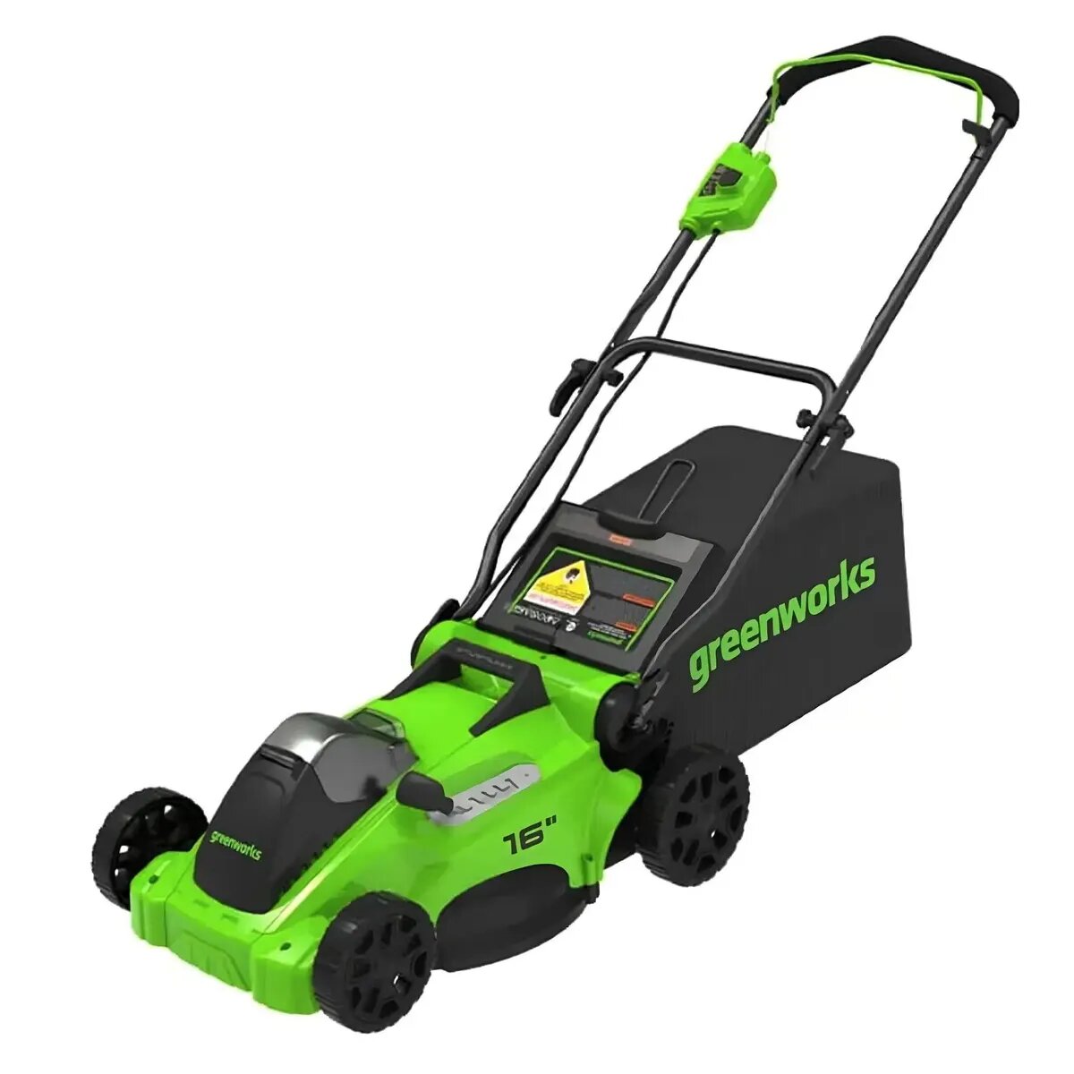 2517907UB / Газонокосилка аккумуляторная GREENWORKS GD40LM16XK4, 41см, несамоходная, 4Ач, с ЗУ [25