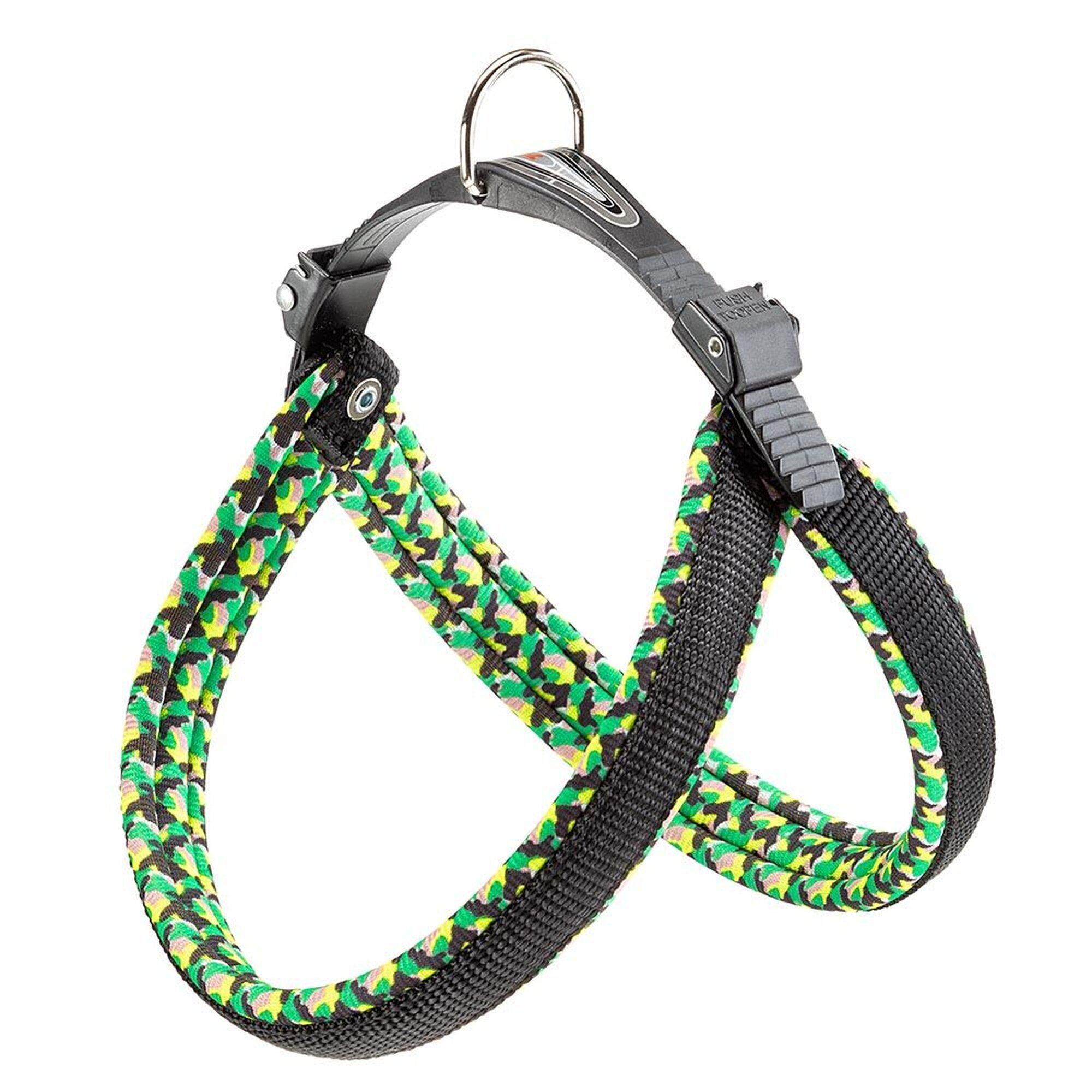 Шлейка для собак Ferplast AGILA FANTASY 3 с мягкой подкладкой, чёрная.