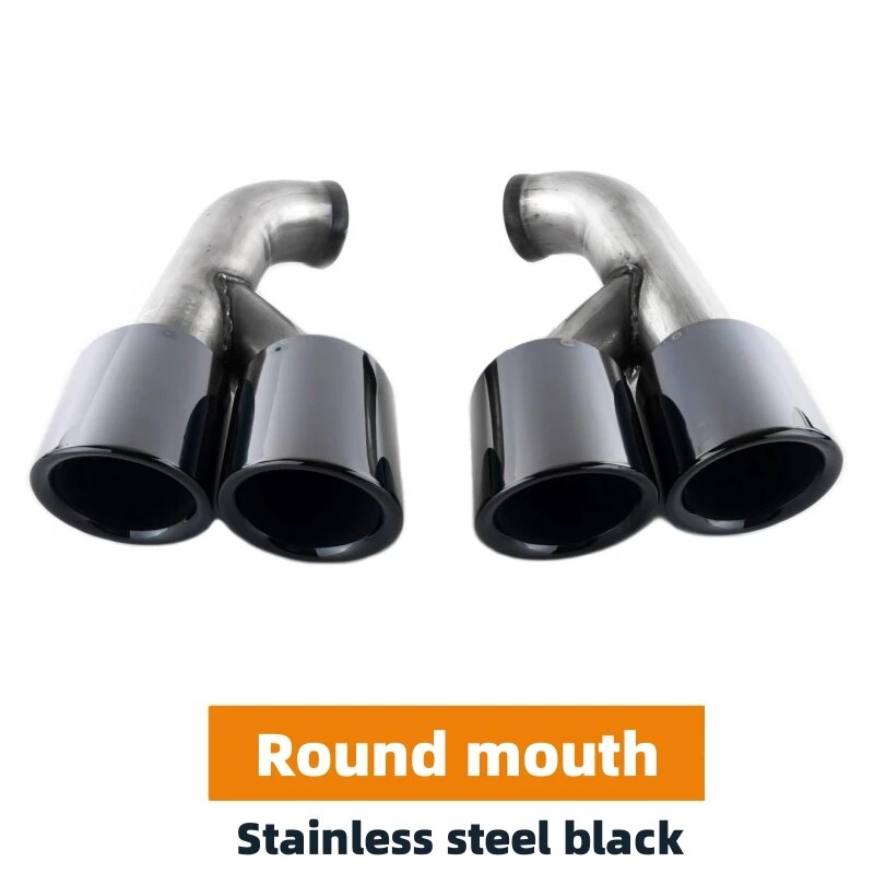 Для 2015-2016 Porsche Cayenne глушитель Cayenne S двойная выхлопная труба из нержавеющей стали черный наконечник сопла выхлопная головка лавандовый