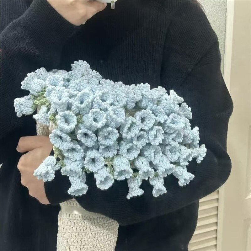 Вязаная пряжа своими руками, DIY роза, ландыш, плед, букет жасмина, набор для креативного подарка