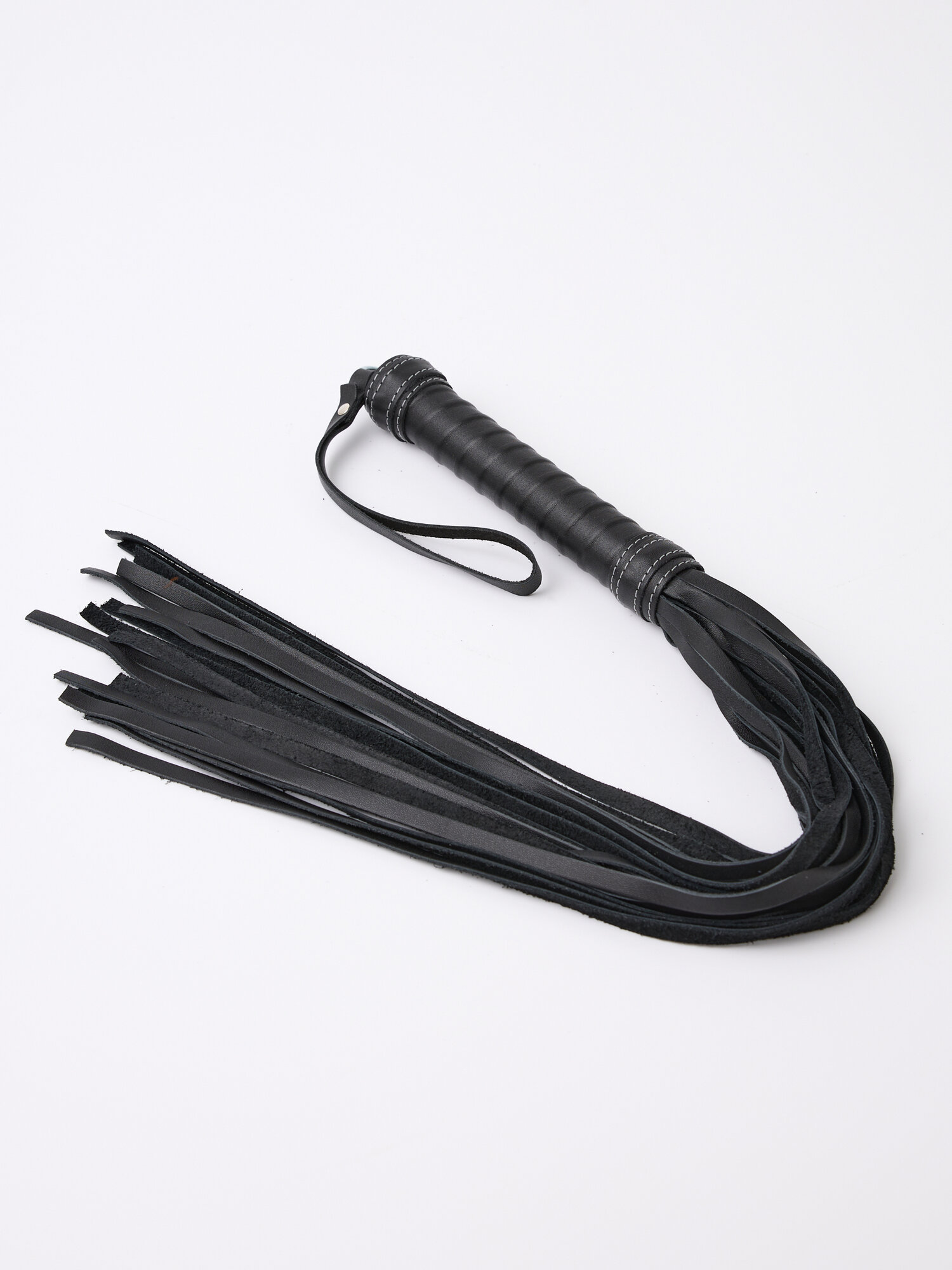 Плеть эротическая Fire Horse 006-011к, флогер черный бдсм стэк-кнут