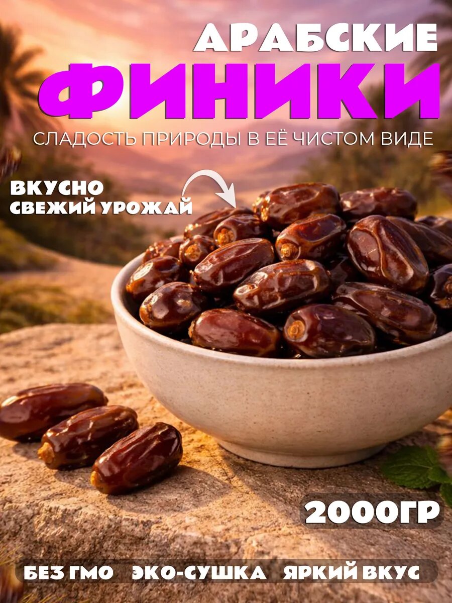 Финики арабские премиум 2 кг