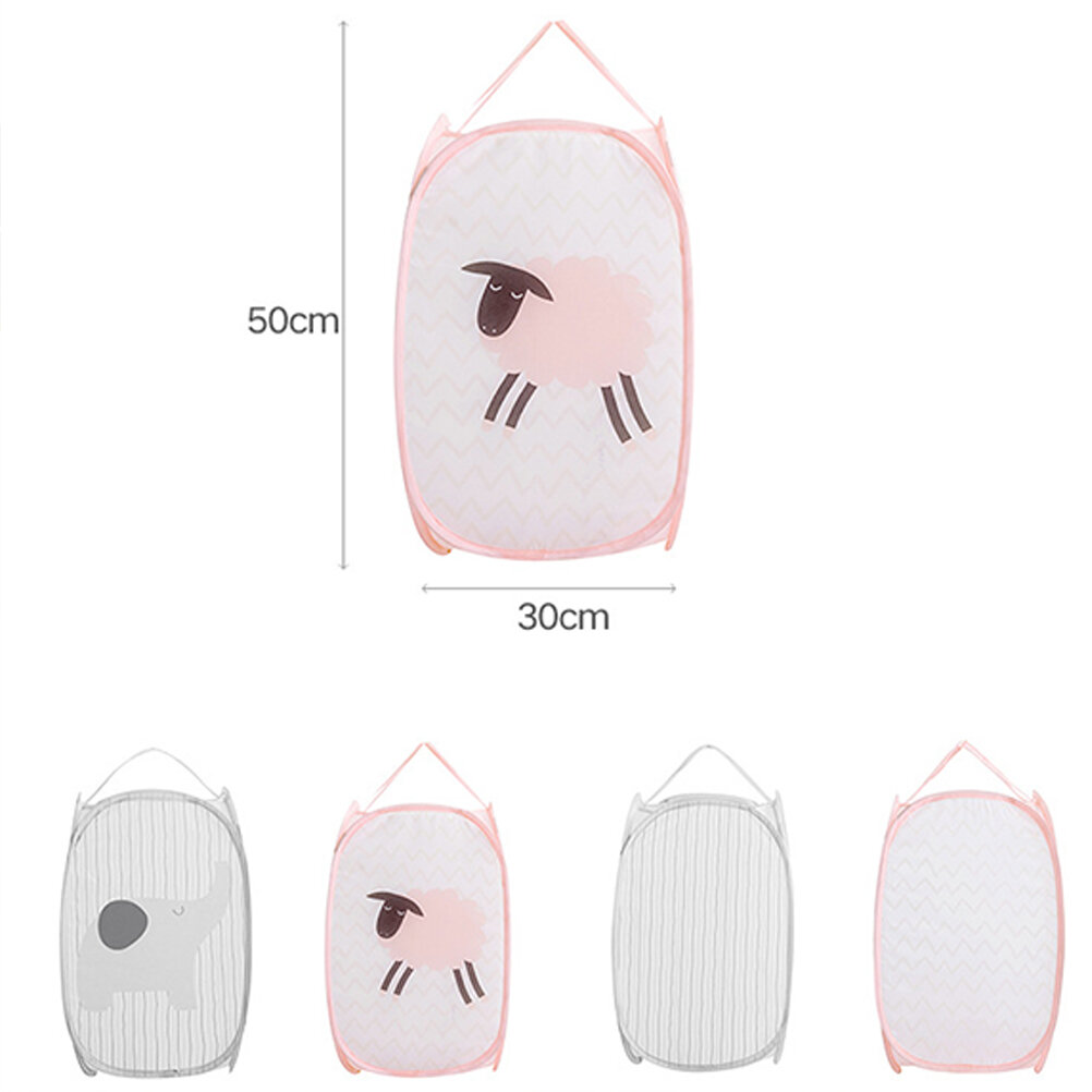 Складная Корзина Для Белья Большая Емкость Розовый 50*30*30cm