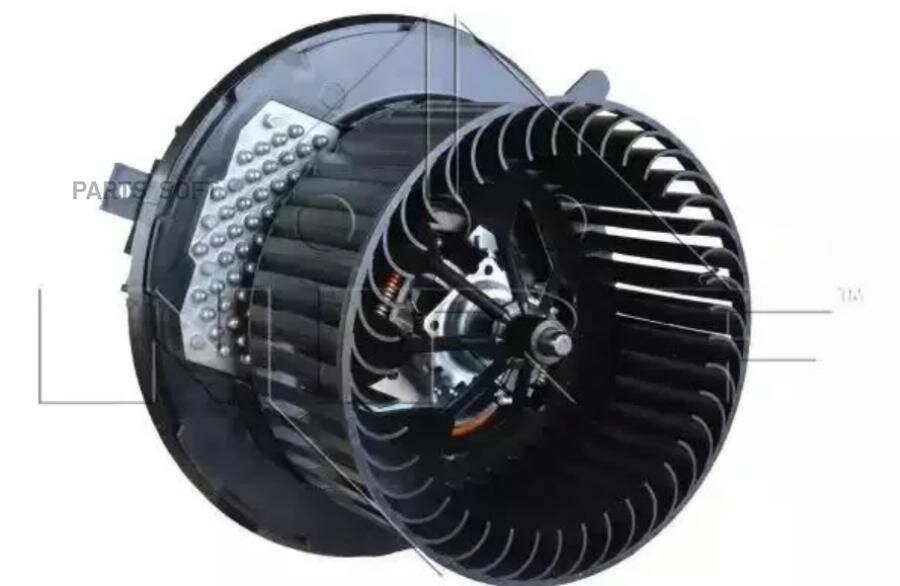 NRF 34003 Вентилятор отопителя VW Golf 1.9D 04- ()