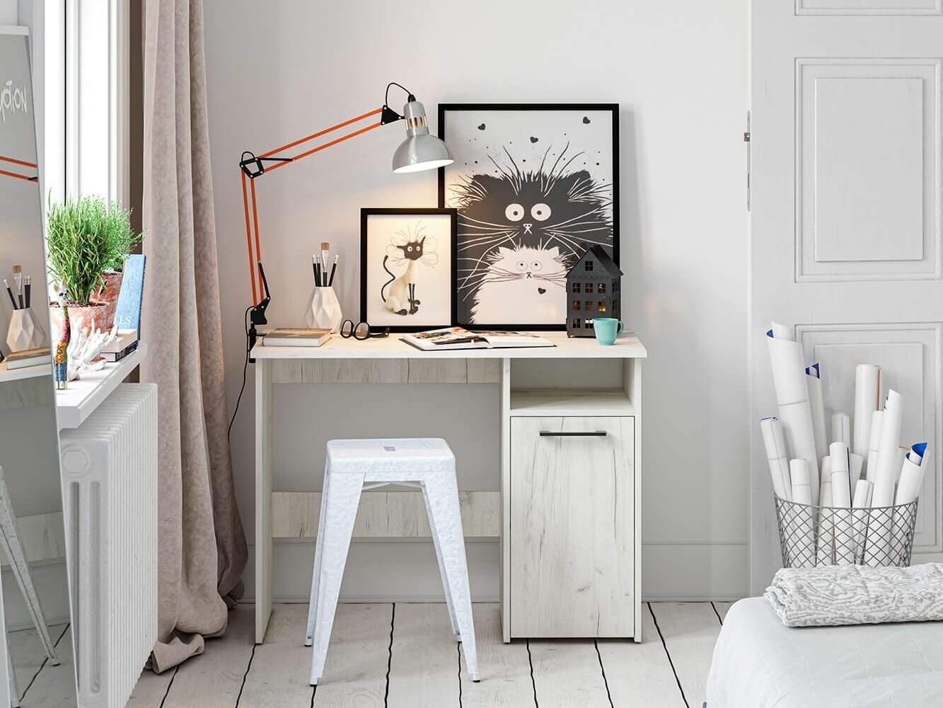 Стол Фронда-10, Дуб крафт светлый