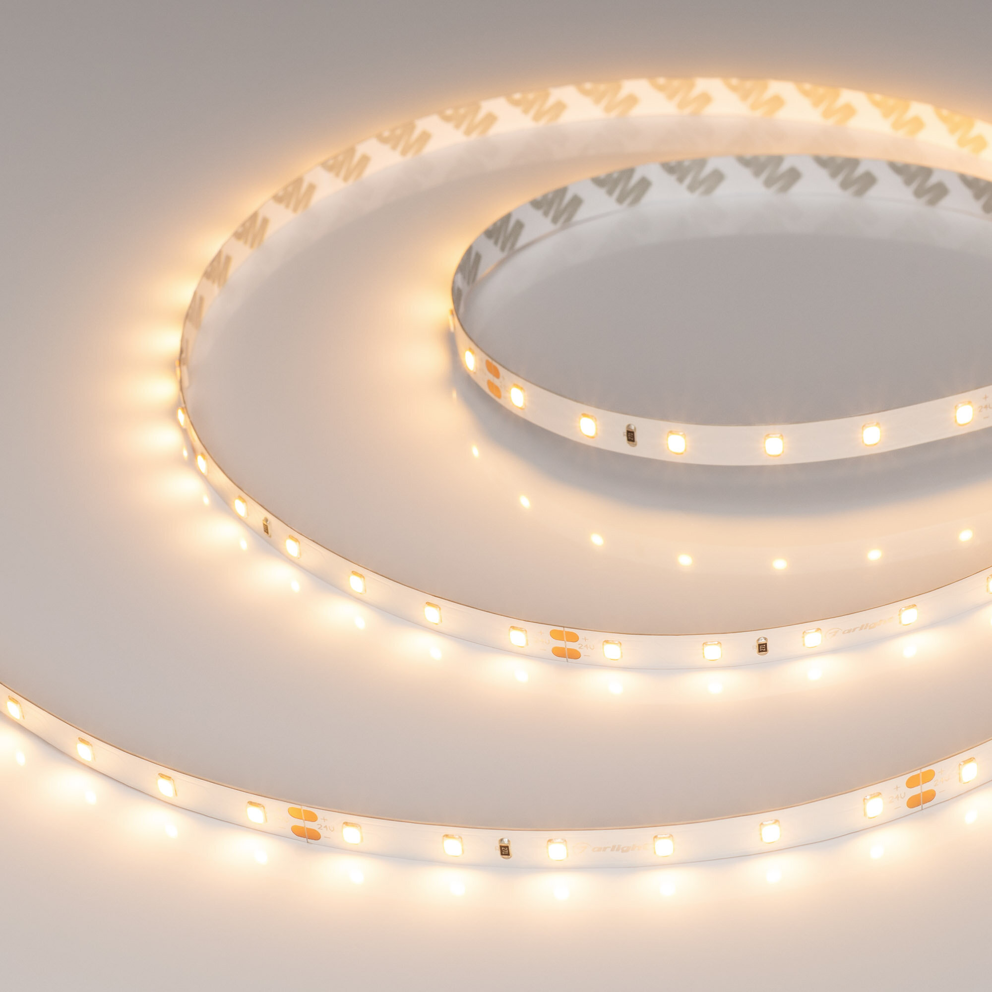 Лента светодиодная Arlight Лента RT-A60-8mm 24V Warm2700 (4.8 W/m, IP20, 2835, 50m) (Arlight, Открытый), 50м