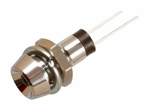 L-617Y 12V Светодиод с держателем желтый D12мм h3мм M10