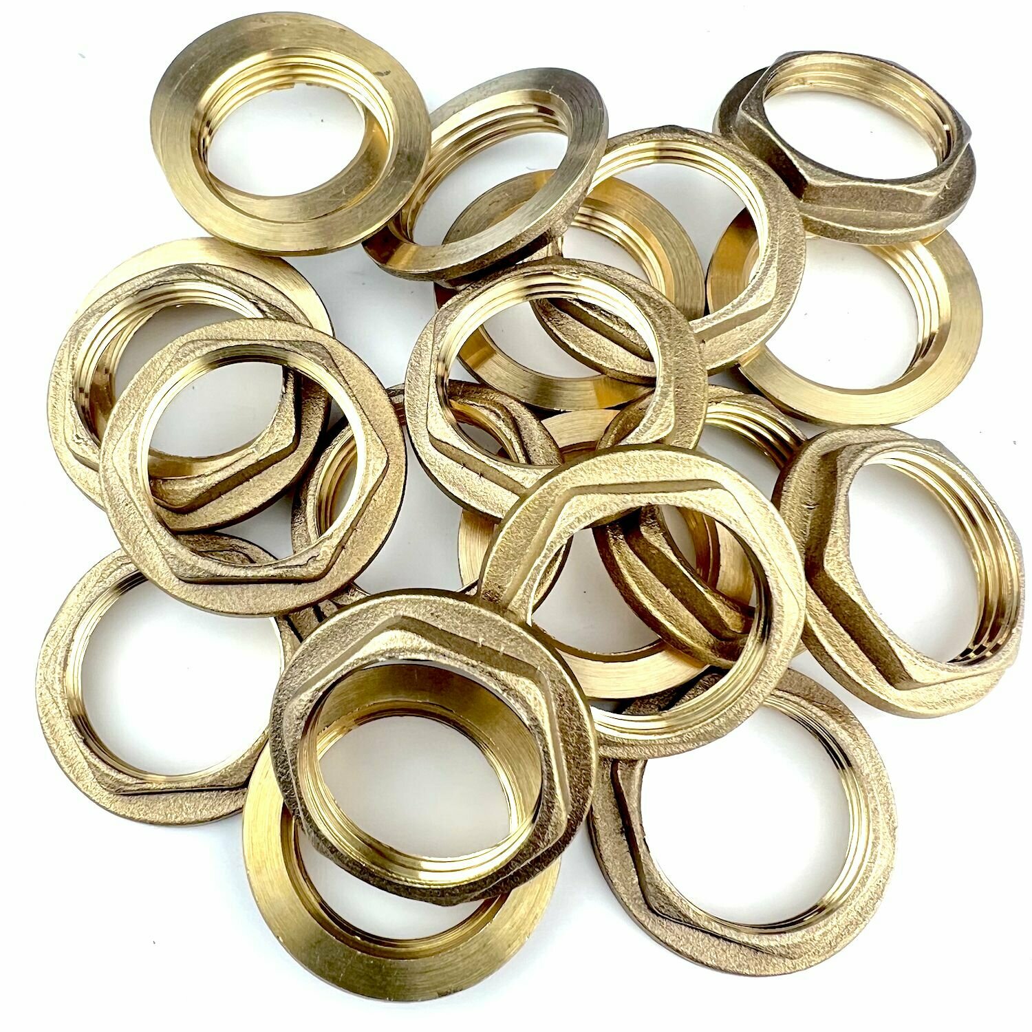 Контргайка Профитт латунная с ребордой ВР 3/4" - 20 шт.