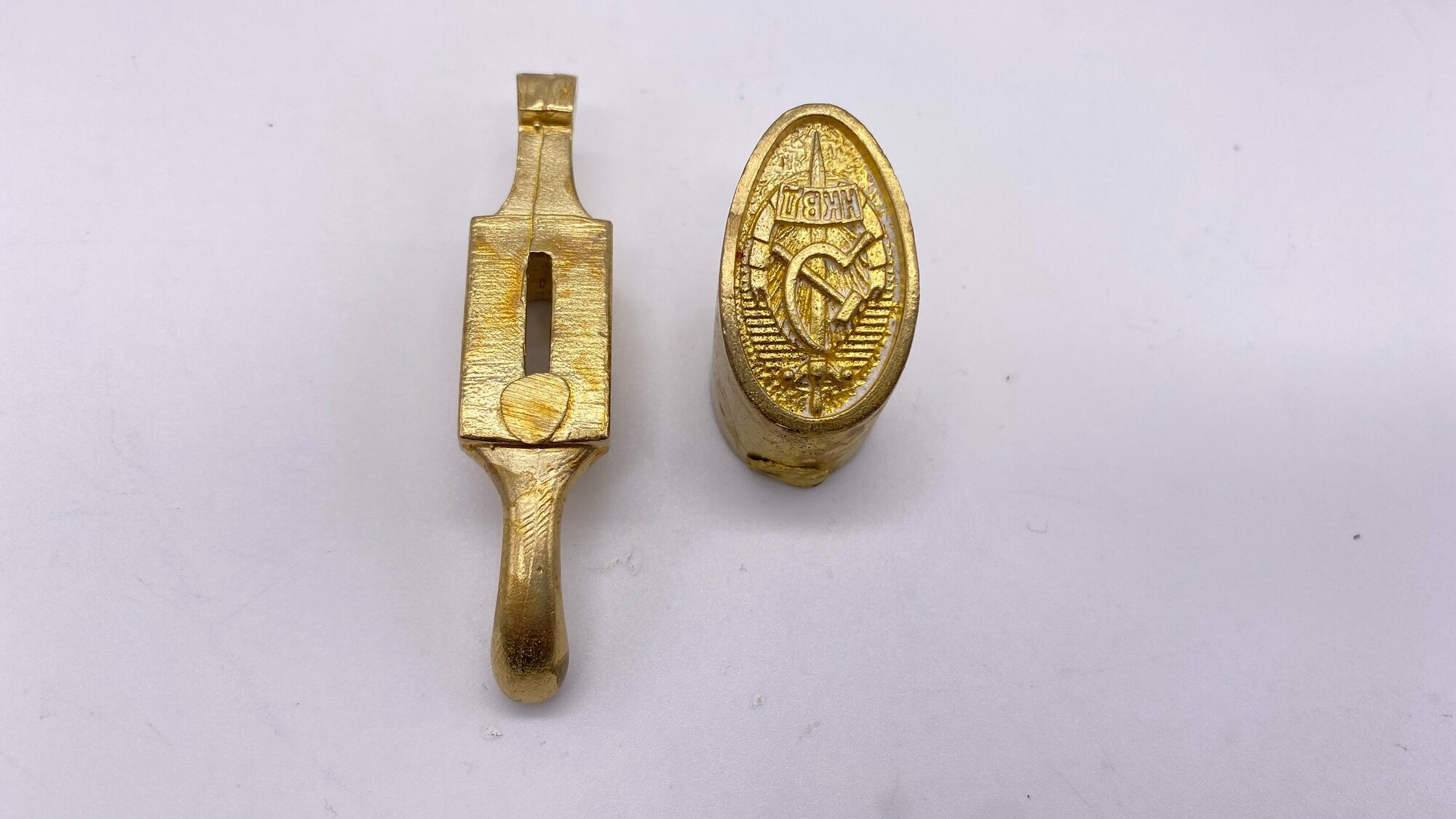 Комплект литья для финки НКВД с эмблемой в Латуни/литье для сборки ножа/Клинки Цаплина