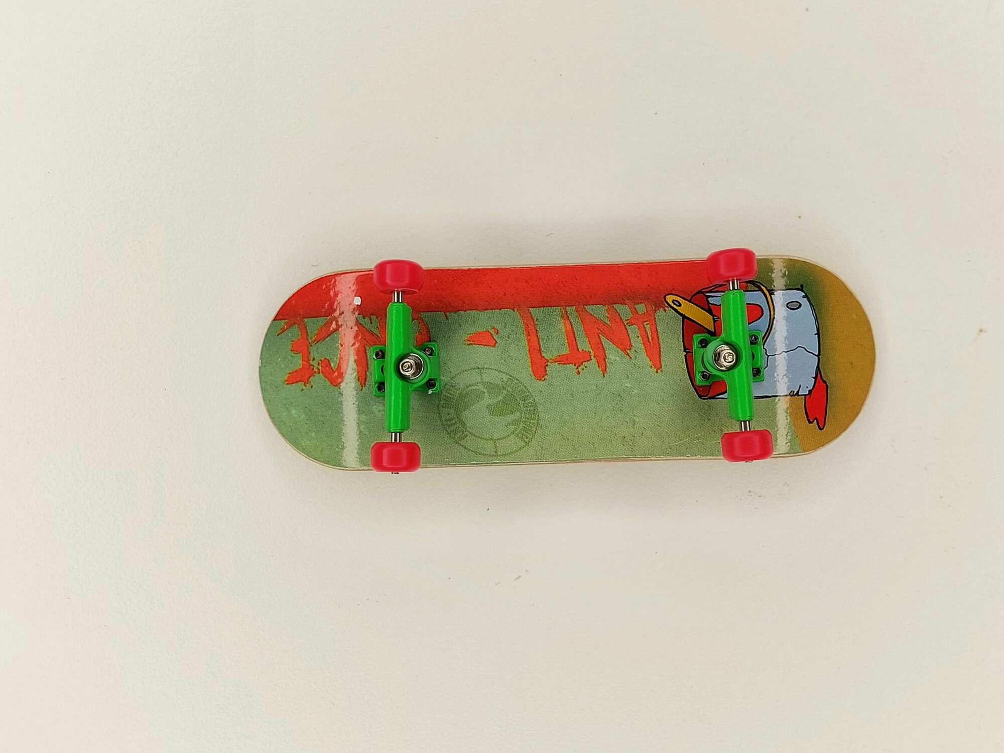 Anti-Once / СкейтГо / Фингерборд, профессиональный fingerboard Anti-Once Deck 32 mm, пальчиковый скейтборд 9